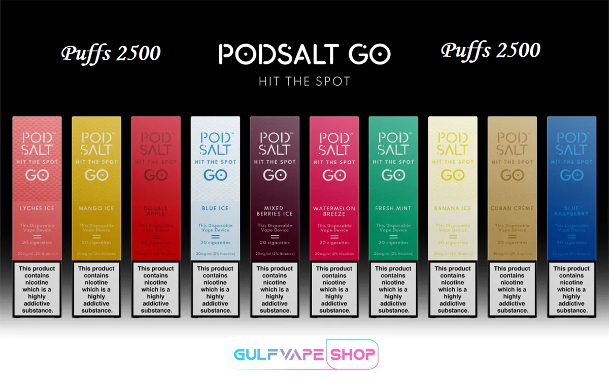BEST POD SALT GO DISPOSABLE (2500 Puffs) IN DUBAI UAE