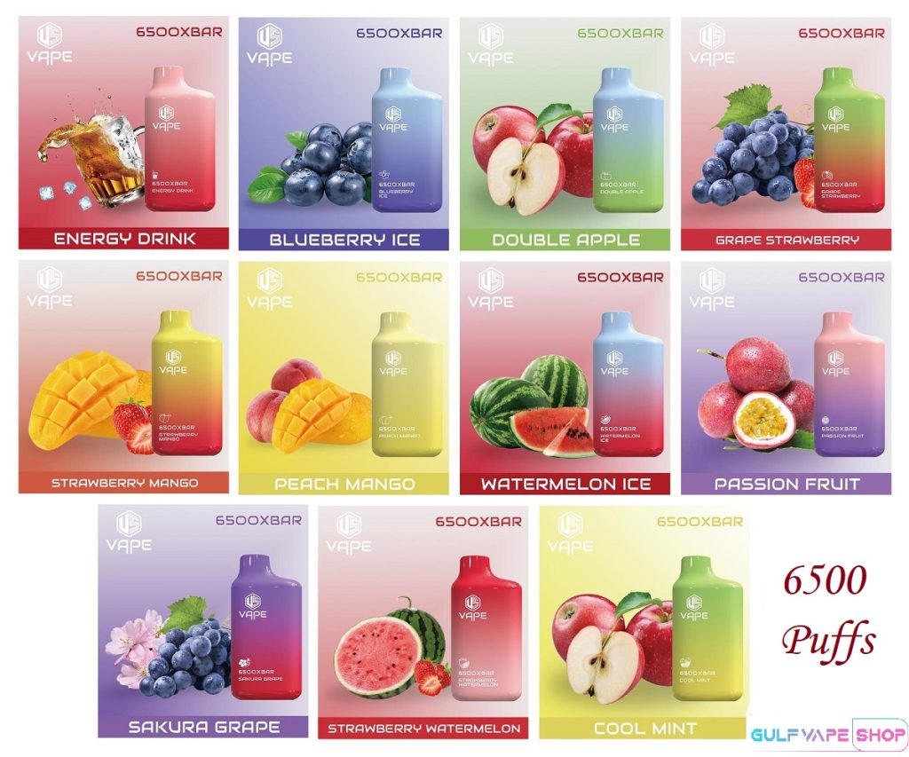BEST US VAPE DISPOSABLE 6500 XBAR IN DUBAI UAE