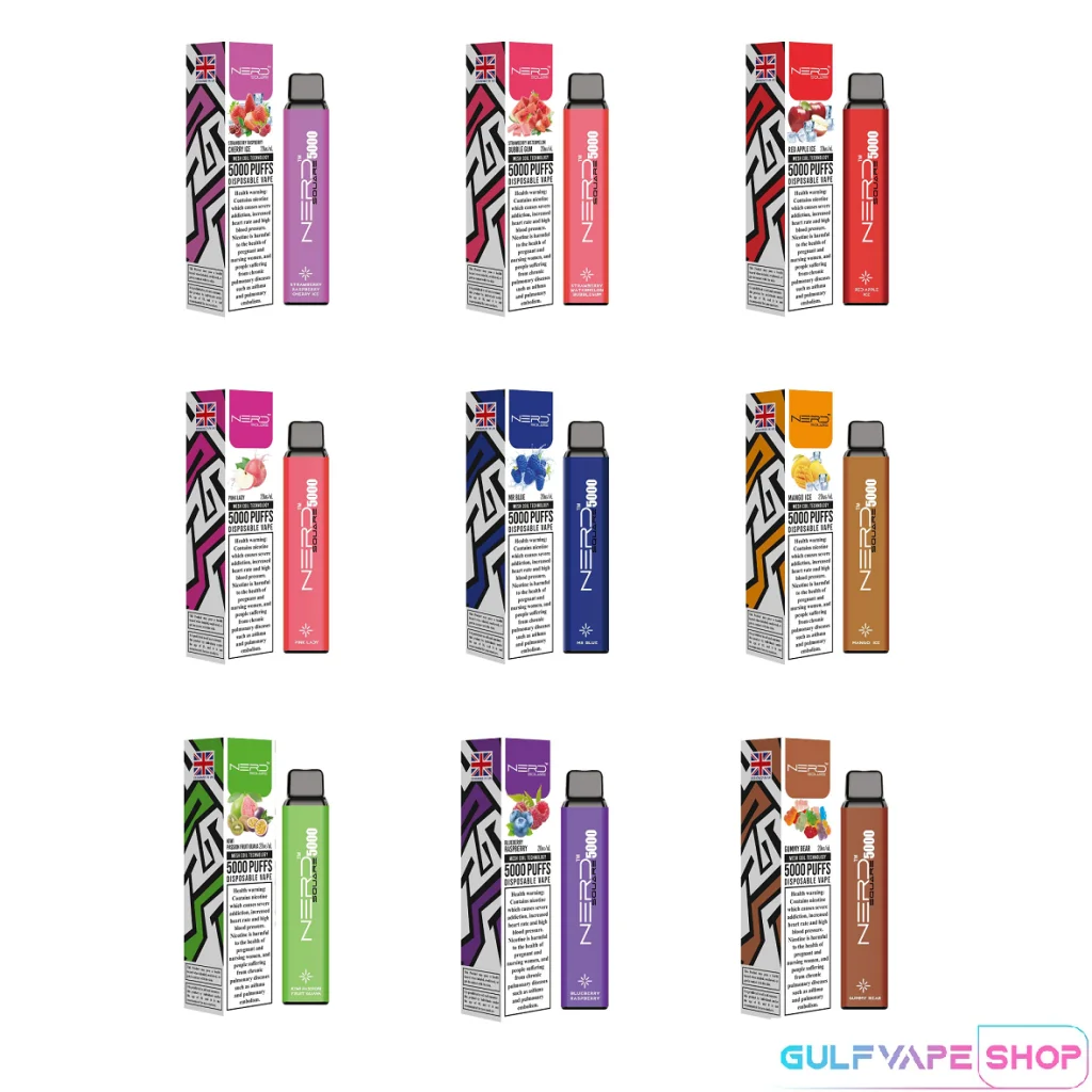 BEST NERD SQUARE (5000 PUFFS) DISPOSABLE IN DUBAI