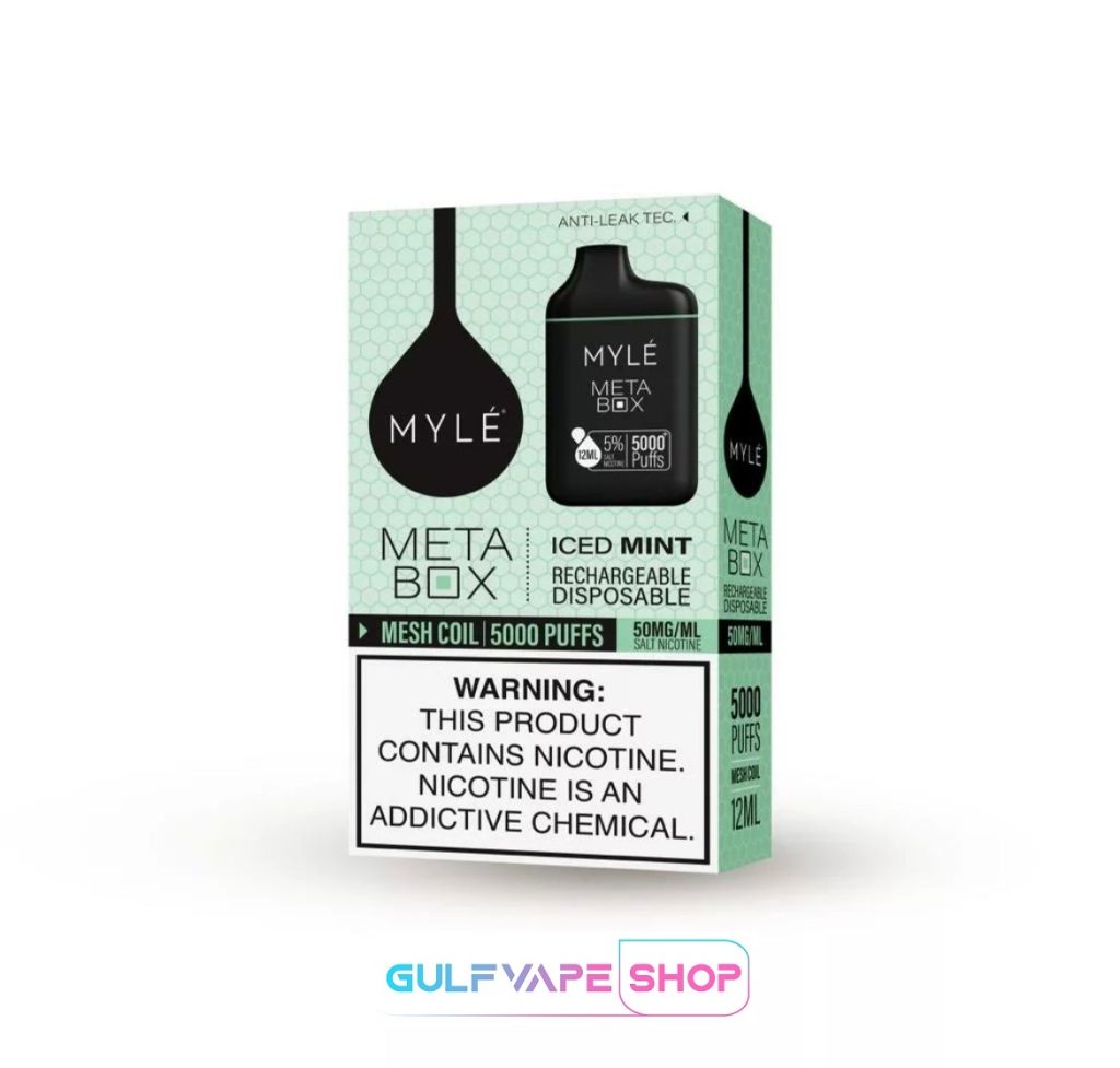 BEST MYLE META BOX DISPOSABLE DEVICE 5000 PUFFS IN DUBAI UAE