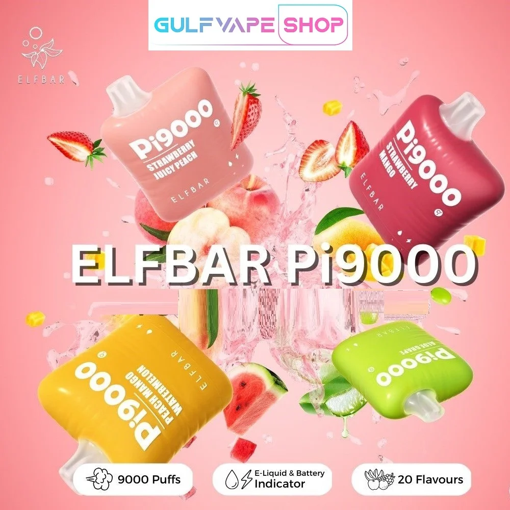 ELFBAR PI9000 PUFFS DISPOSABLE VAPE NEW IN DUBAI - Gulfvapeshop