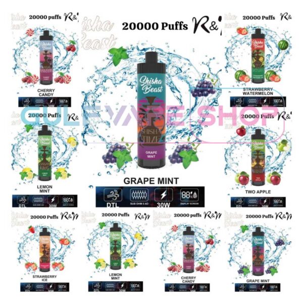 BEST SHISHA BEAST 20000 PUFFS DISPOSABLE VAPE